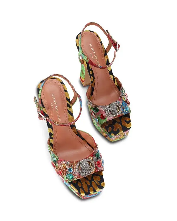 Kurt Geiger Chelsea Platform Peep Toe Sandals