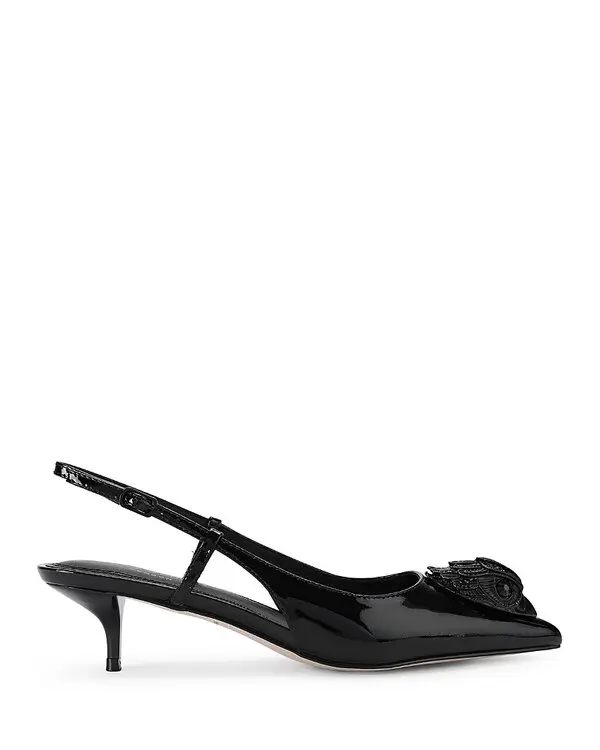 Kurt Geiger Belsize 40 Leather Slingback Pumps - Black