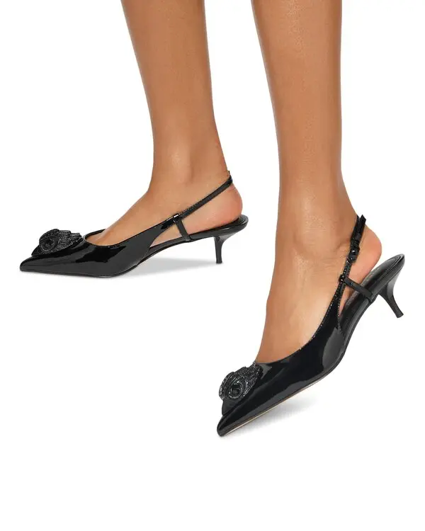 Kurt Geiger Belsize 40 Leather Slingback Pumps