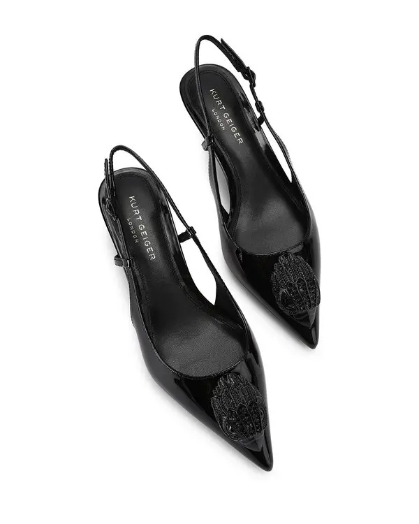 Kurt Geiger Belsize 40 Leather Slingback Pumps