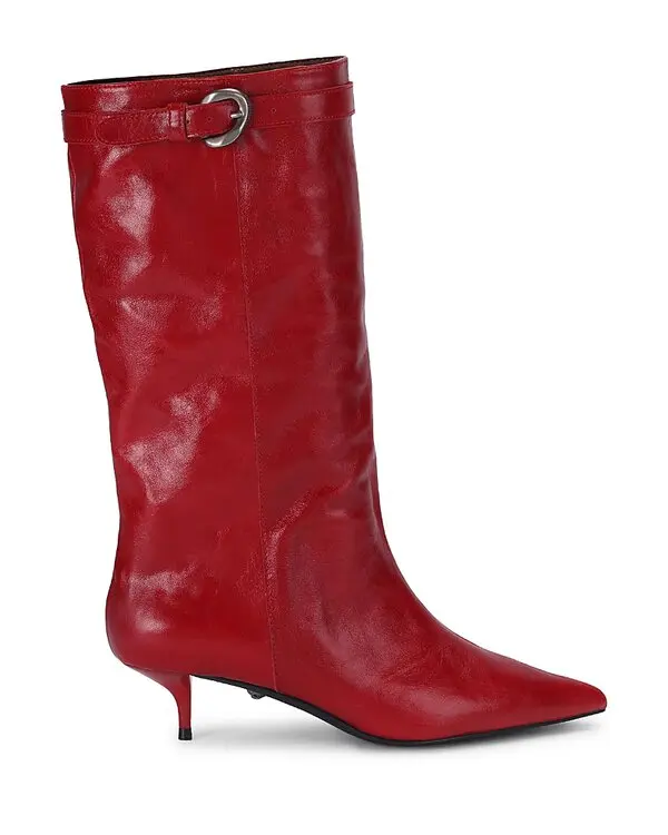 Kurt Geiger Opera Leather Mid Calf Boots