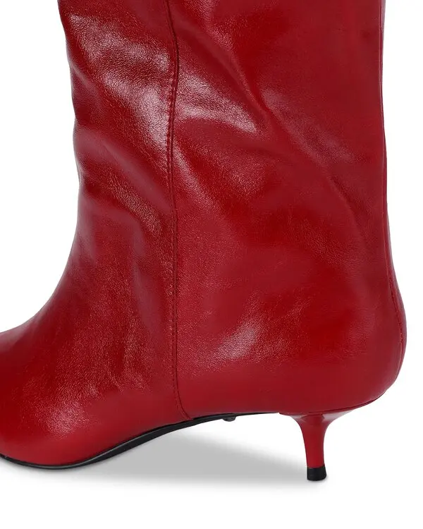 Kurt Geiger Opera Leather Mid Calf Boots