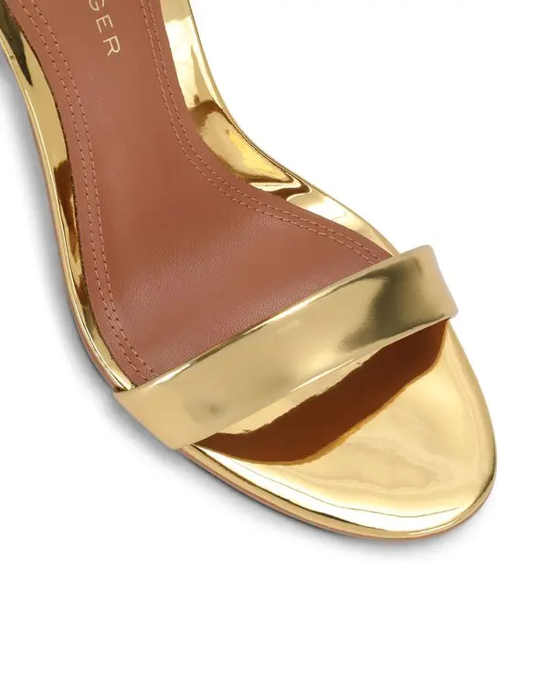 Kurt Geiger Bank Metallic Leather Sandals