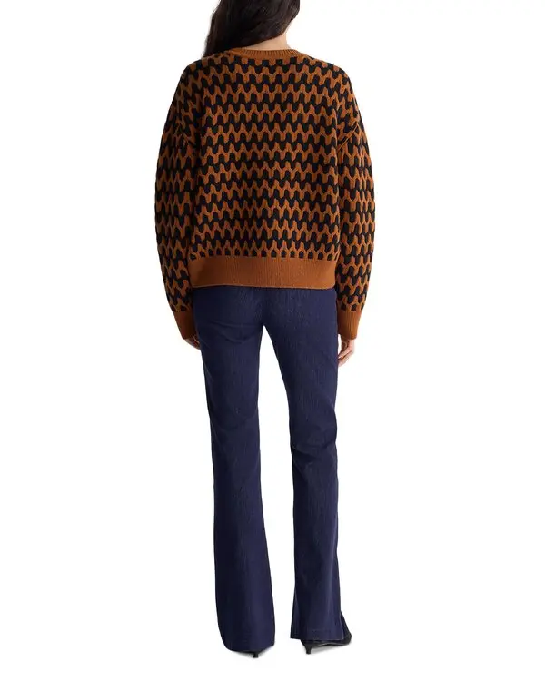 Diane Von Furstenberg Volto Merino Wool & Cashmere Crewneck Sweater
