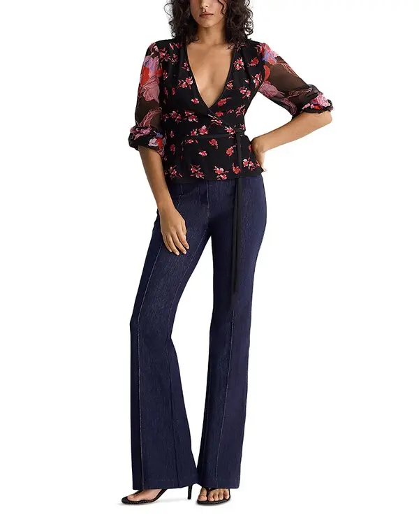 Diane Von Furstenberg Flora Wrap Top