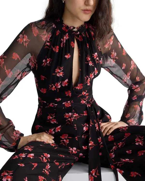 Diane Von Furstenberg Keira Wide Leg Jumpsuit