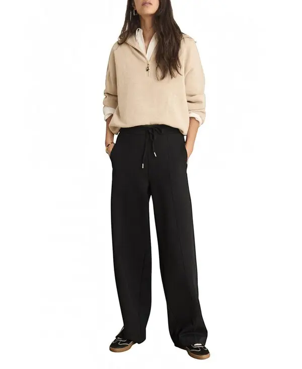 Mint Velvet Side Stripe Barrel Trousers