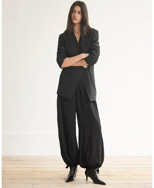 Mint Velvet Checked Soft Balloon Trousers