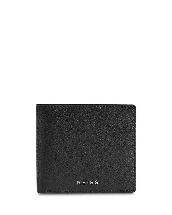 REISS Cabot Saffiano Leather Bifold Wallet