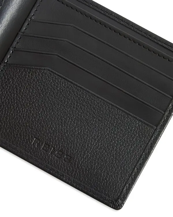 REISS Cabot Saffiano Leather Bifold Wallet