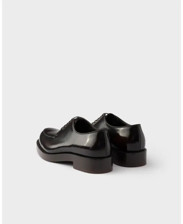 Prada Brushed Leather Derby Shoes