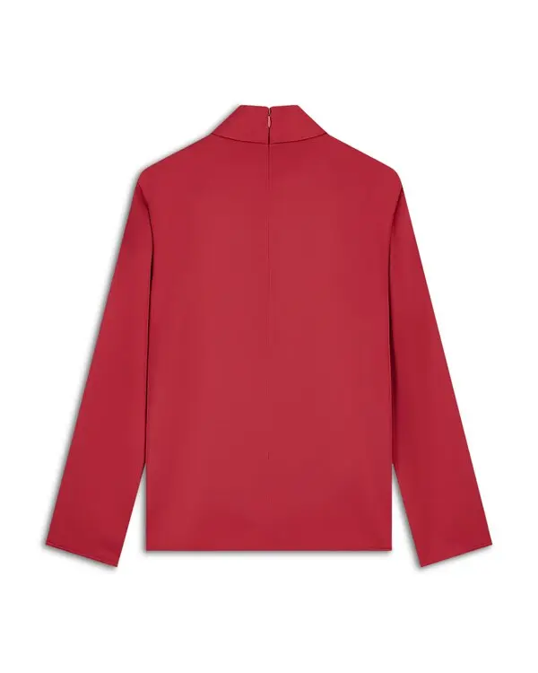Emporio Armani Techno Twill Tie Neck Top