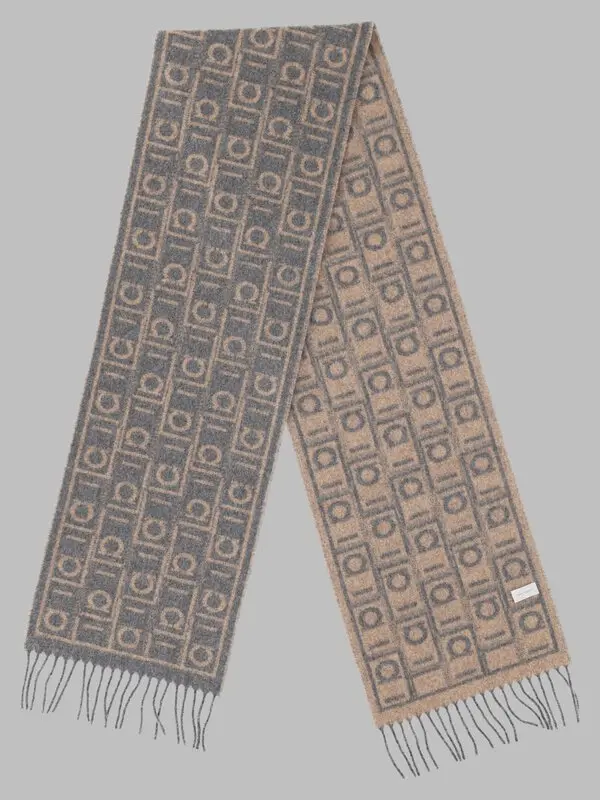 FERRAGAMO Sciarpa Con Motivo Monogram