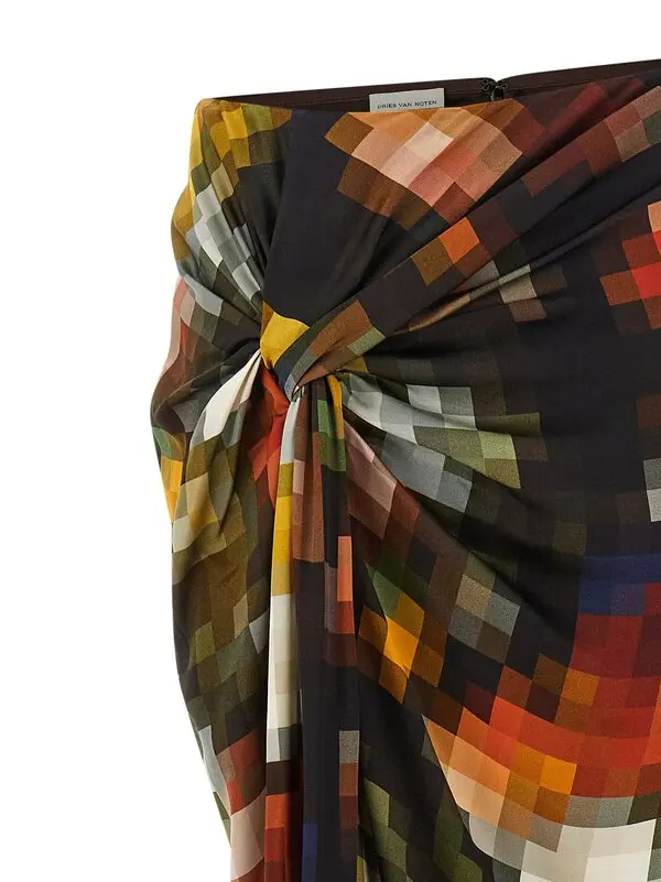 Dries Van Noten Suma Bis' Draped Skirt