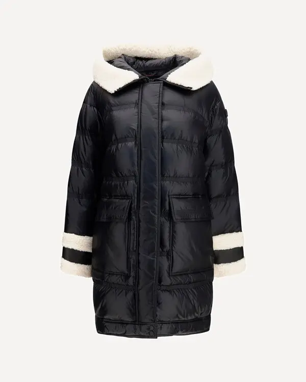 Peuterey Kunto Bg 02 Shearling-collar Puffer Jacket - Black