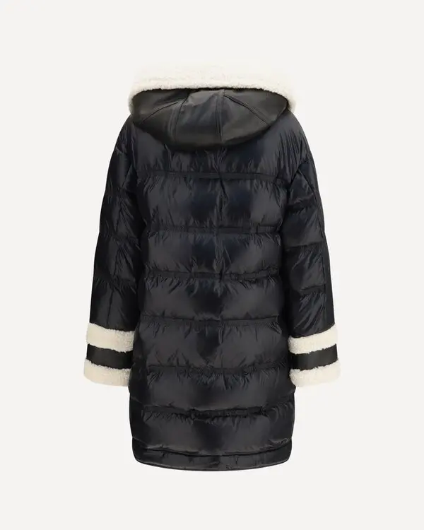 Peuterey Kunto Bg 02 Shearling-collar Puffer Jacket - Black