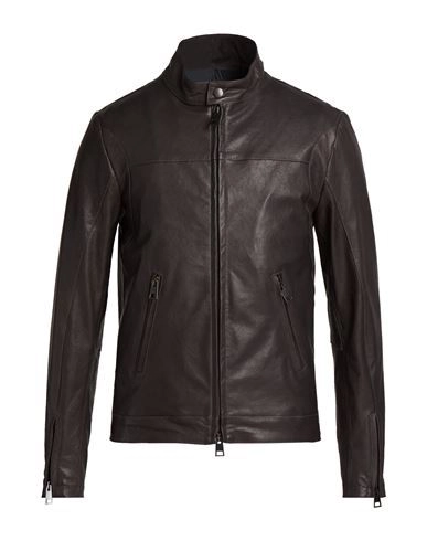 STREET LEATHERS Jacket Charcoal Size Leather - Grey