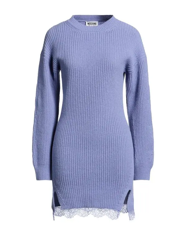 Moschino Mini Dress Light Size Wool, Polyamide - Blue