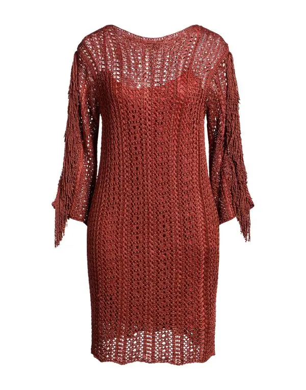 Liu Jo Mini Dress Tan Size Viscose