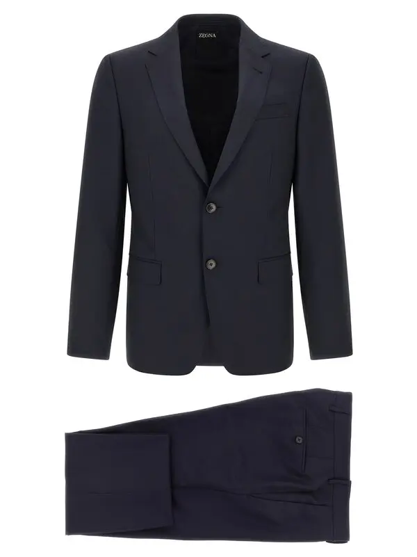 Zegna Mohair Wool Dress - Blue