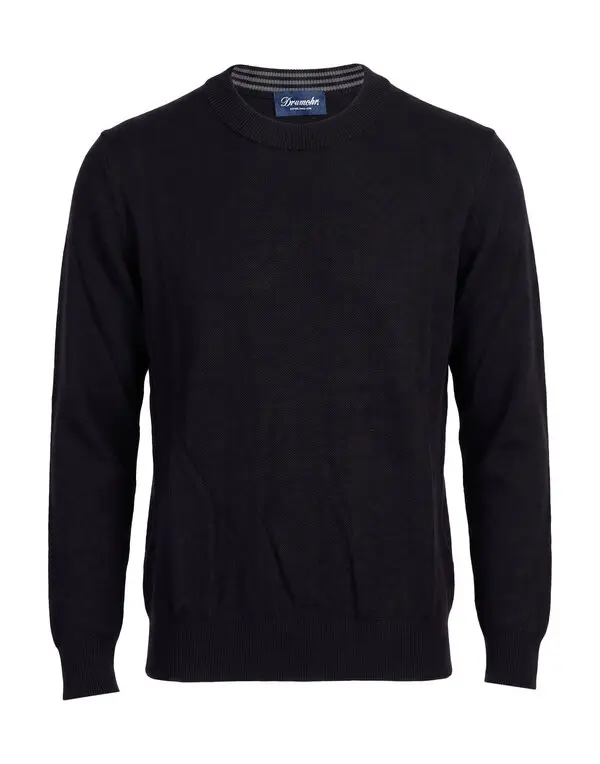 DRUMOHR Sweater Midnight Size Merino Wool - Blue