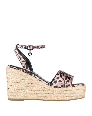 BRACCIALINI Sandals Size Textile Fibers - Light Brown