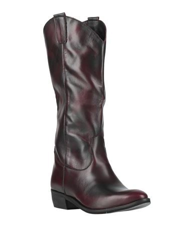 DIVINE FOLLIE Boot Burgundy Size Leather - Red