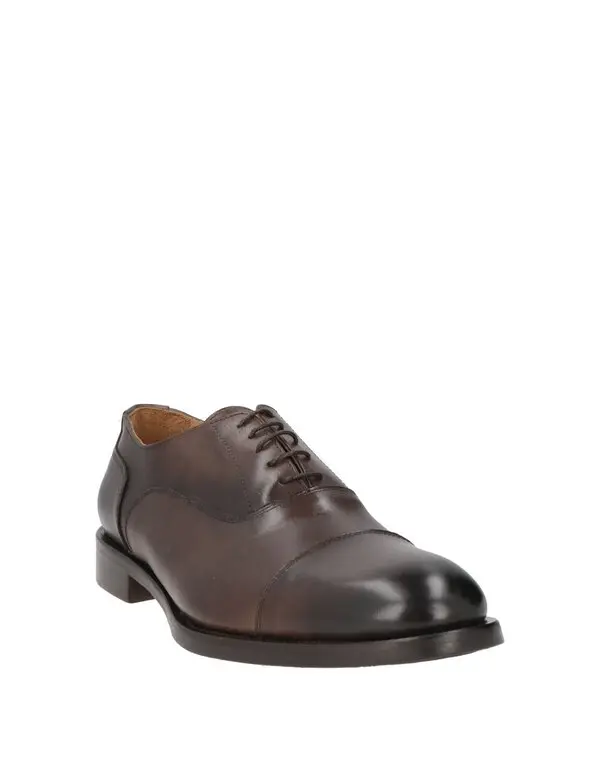 DINO DRAGHI Lace-up Shoes Dark Size Leather - Brown