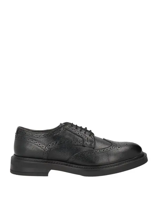 DINO DRAGHI Lace-up Shoes Dark Size Leather - Black