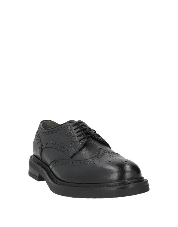DINO DRAGHI Lace-up Shoes Dark Size Leather - Black