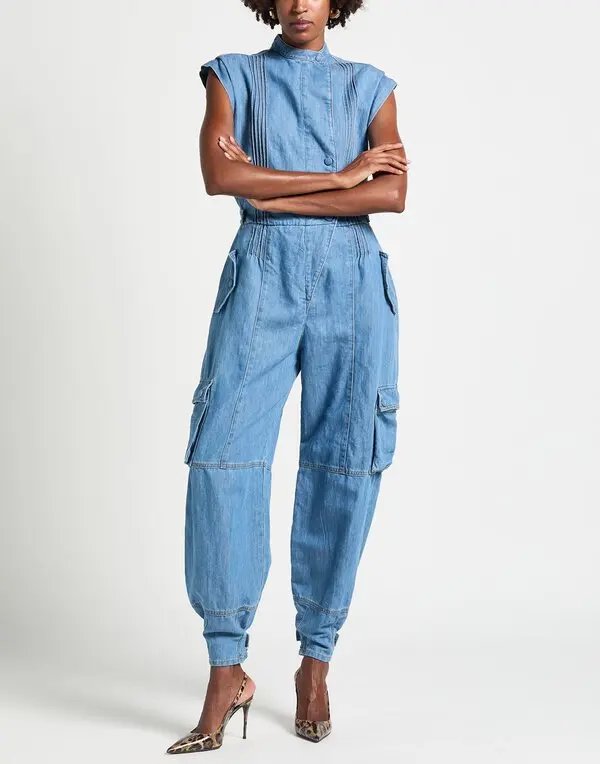 JACOB COHЁN Jumpsuit Size Cotton, Linen
