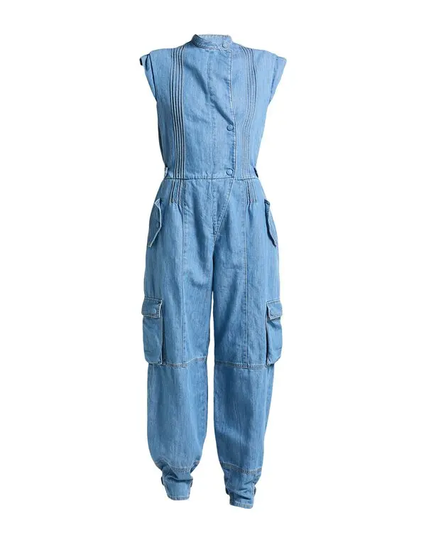 JACOB COHЁN Jumpsuit Size Cotton, Linen