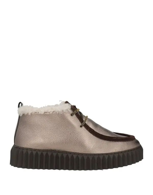 VOILE BLANCHE Lace-up Shoes Bronze Size Leather