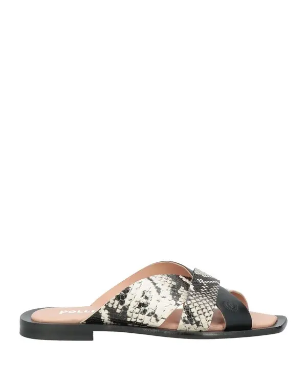 POLLINI Sandals Size Leather