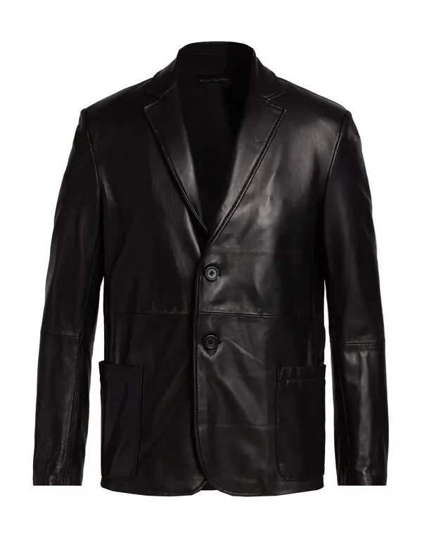 STREET LEATHERS Blazer Size Leather - Black