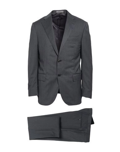 Corneliani Suit Charcoal Size Virgin Wool - Grey