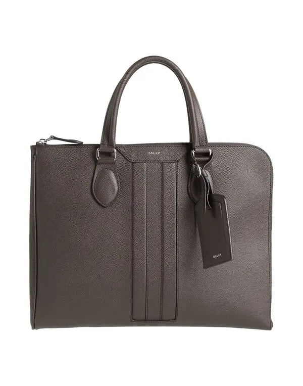 Bally Handbag Dark Leather