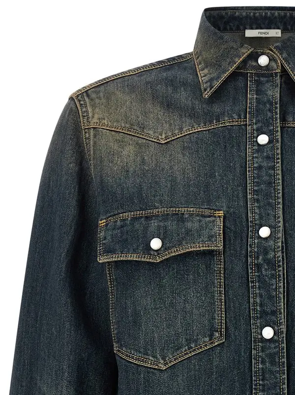 Fendi Western' Denim Shirt