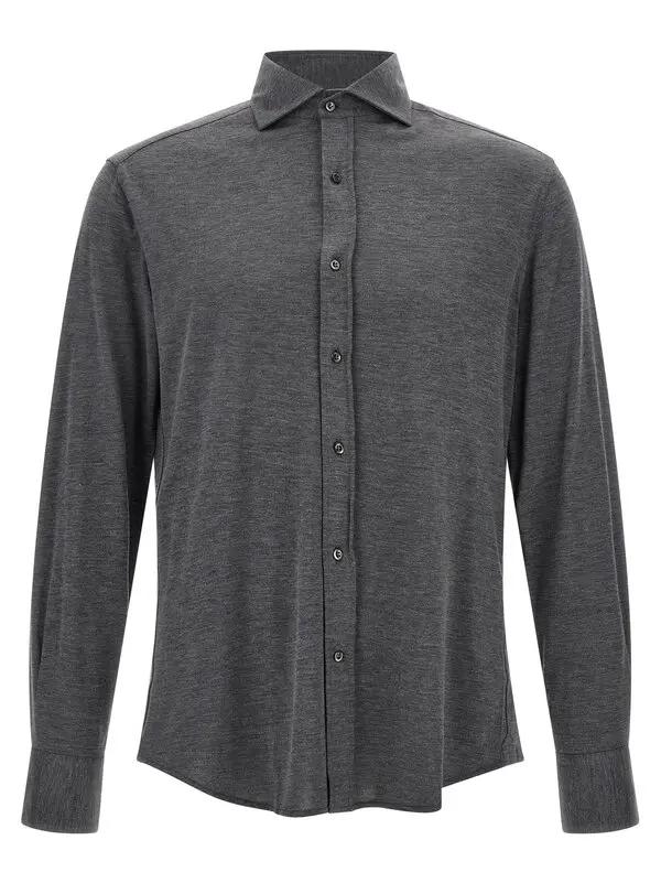 Brunello Cucinelli Cotton And Silk Shirt