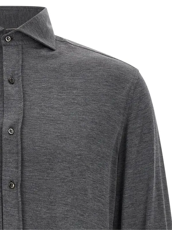 Brunello Cucinelli Cotton And Silk Shirt