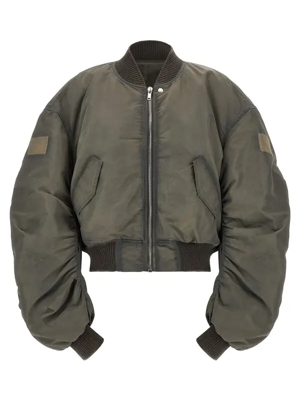 Rick Owens Secchia Flight' Bomber Jacket - Gray