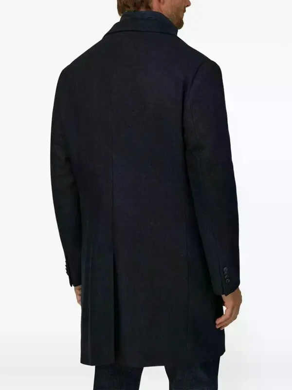 Boggi Milano Wool Coat With Bib