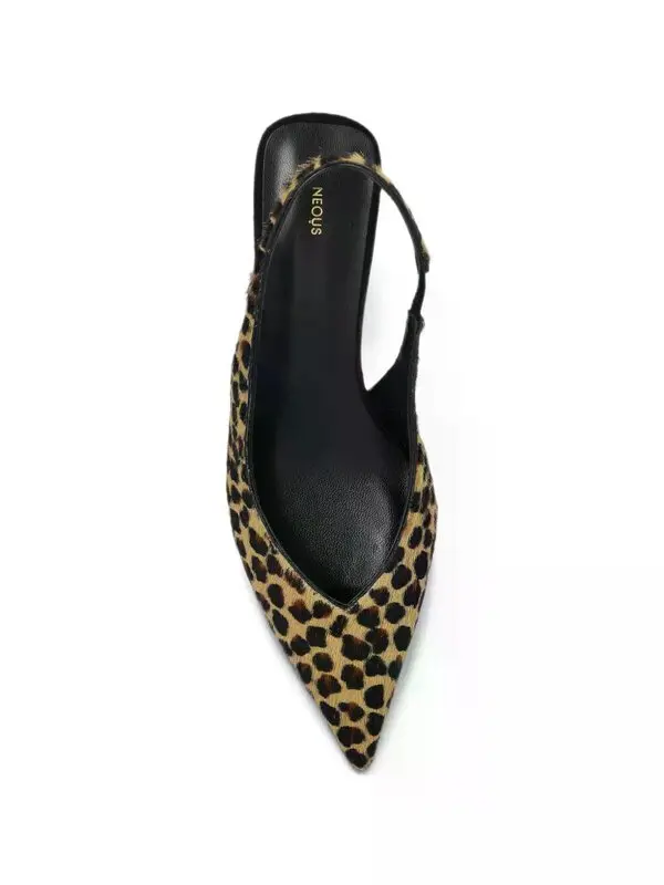 NEOUS Moriah Leopard-print Pumps - Brown