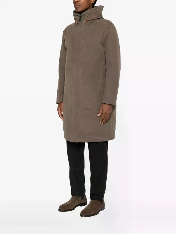 Herno Hooded Zip-up Coat