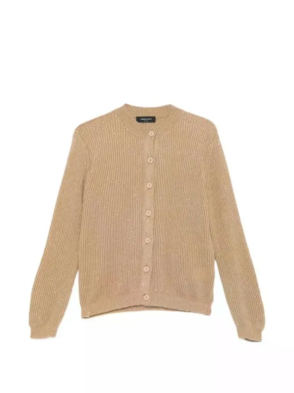 Fabiana Filippi Sequin-embellished Ribbed Cardigan