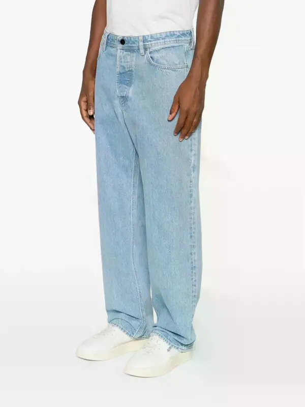 Stone Island Logo-patch Straight-leg Jeans