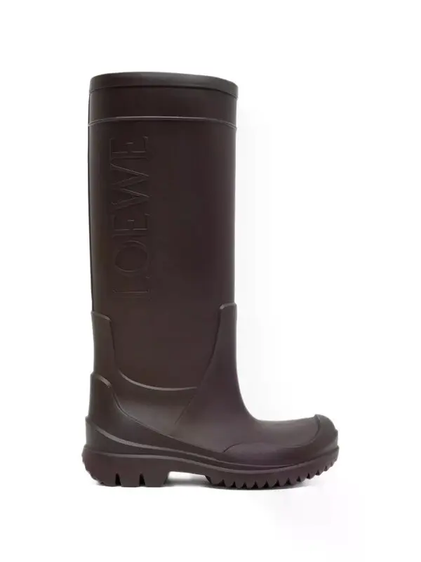 Loewe Storm Boots In Rubber - Brown
