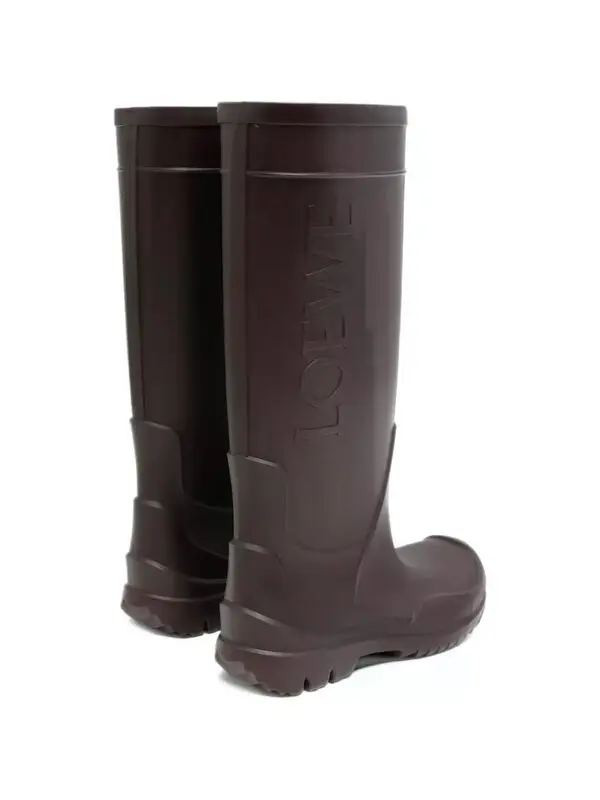 Loewe Storm Boots In Rubber - Brown