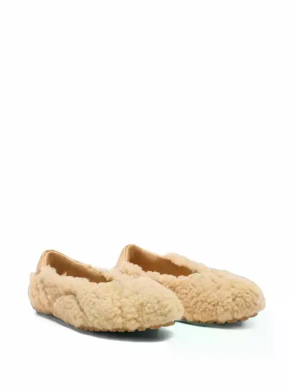 Casadei Marmolada Faux-fur Ballet Flats