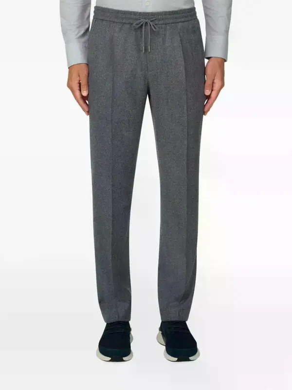Boggi Milano City Trousers In Flannel